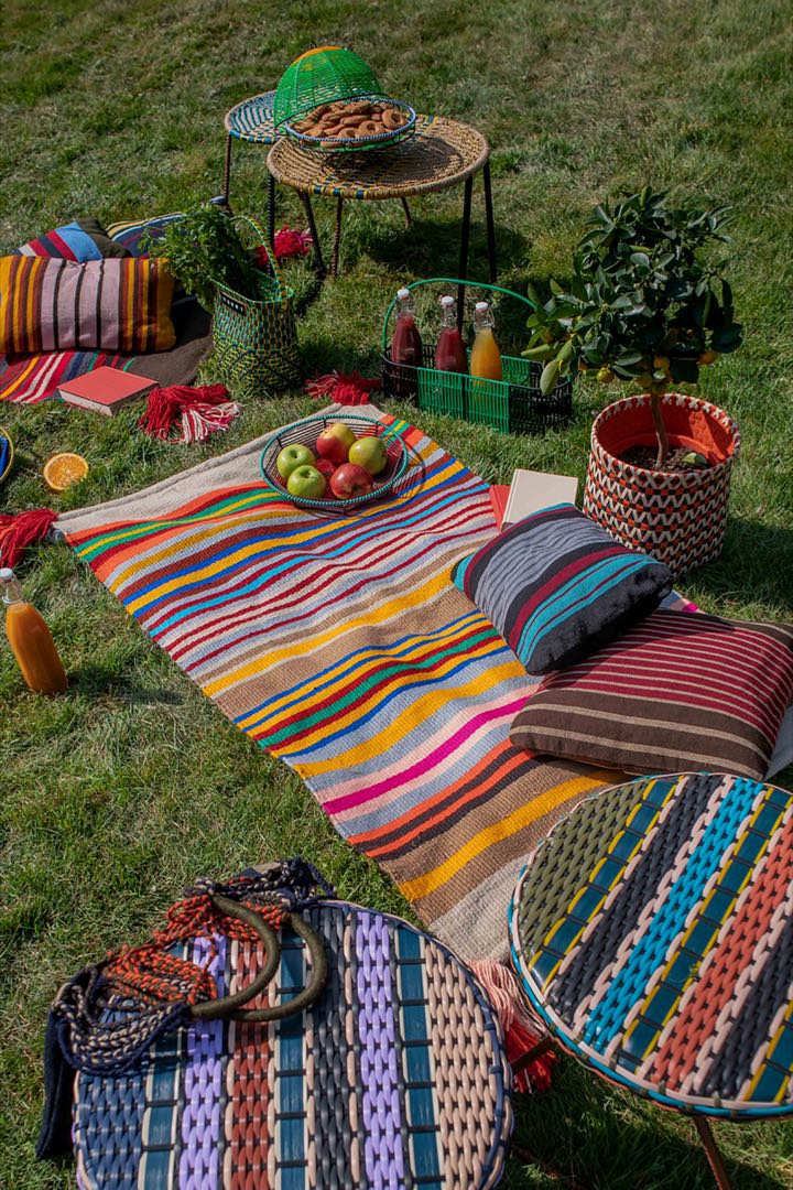 Objetos de diseño de todos los colores para hacer un picnic 2021 ...