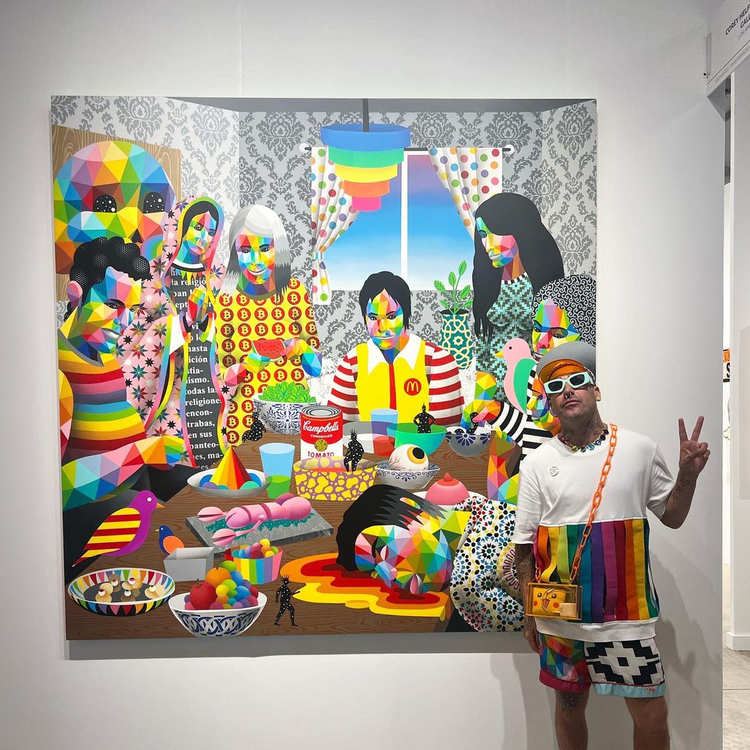 Retrato de Okuda San Miguel, el artista de los colores y las formas ...