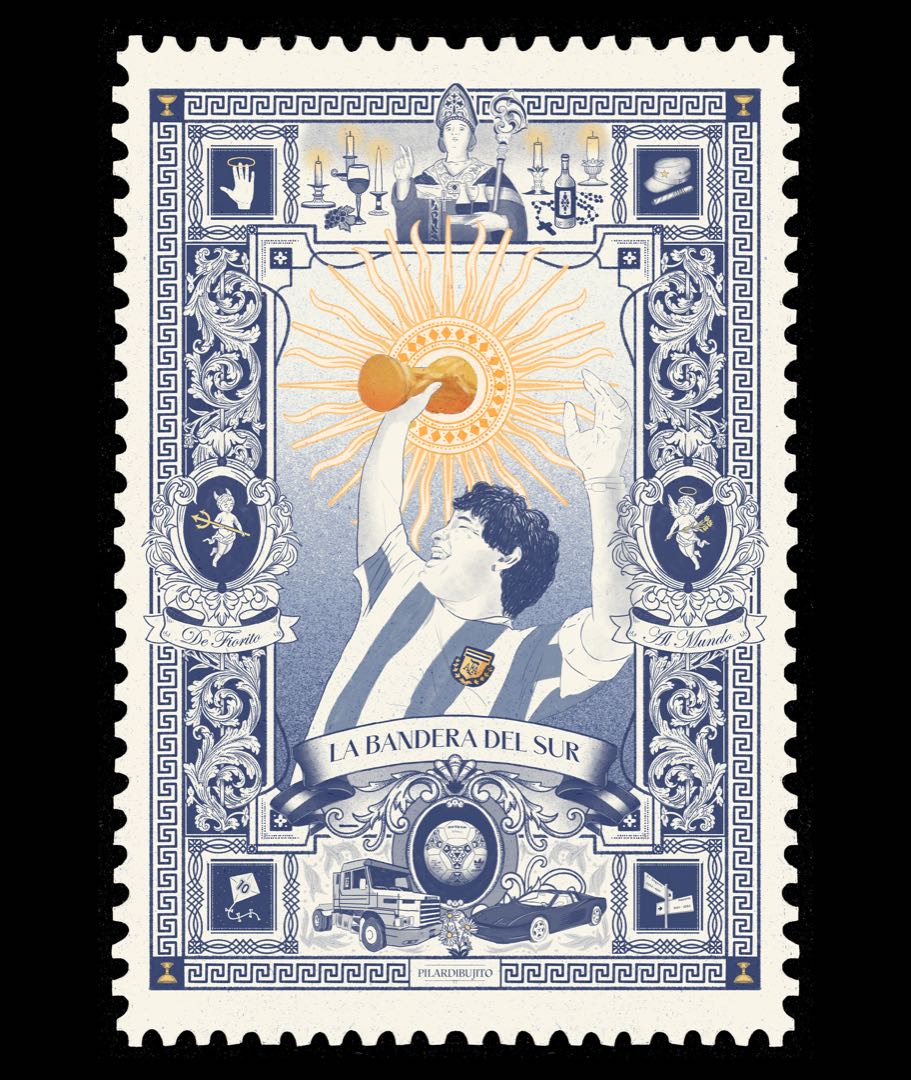 Una diseñadora y artista crea estampillas de personajes icónicos ...