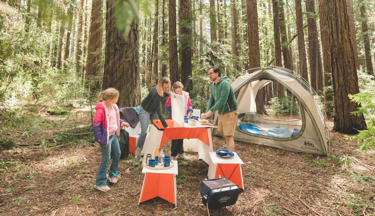 El origami inspira el diseño de muebles de exterior y para el camping ...