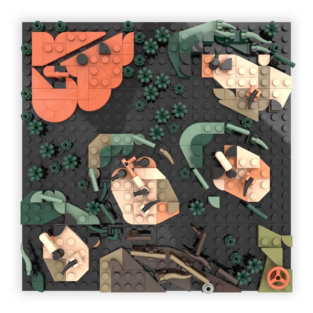 10 increíbles recreaciones de portadas de discos hechas con piezas de ...