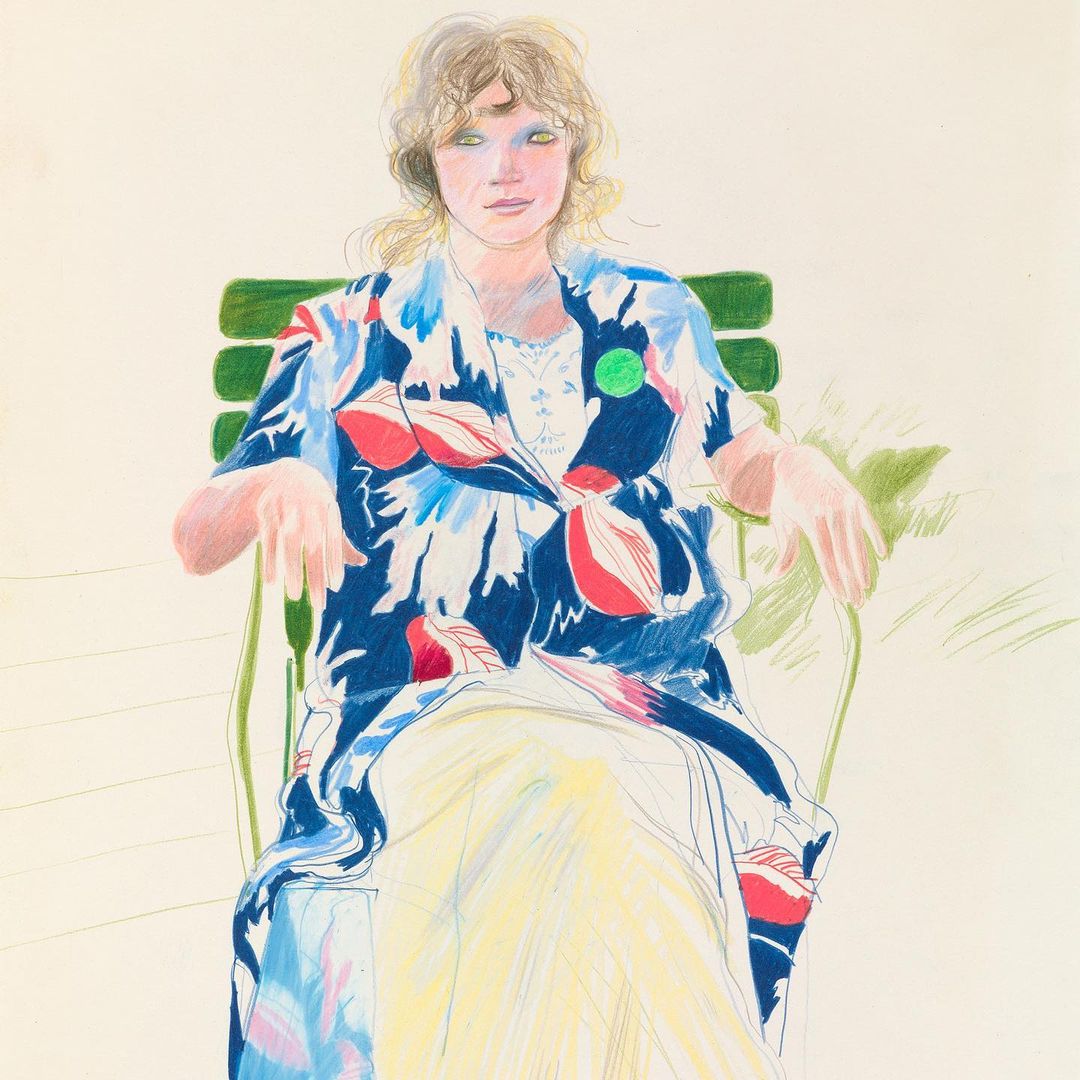 El legendario artista David Hockney hizo un retrato de Harry Styles ...