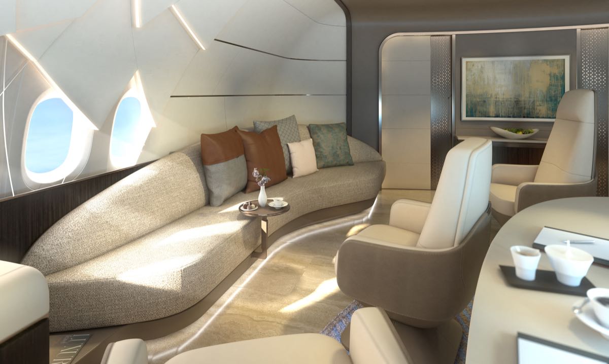Bienvenidos a bordo del concepto de diseño del avión más lujoso del ...