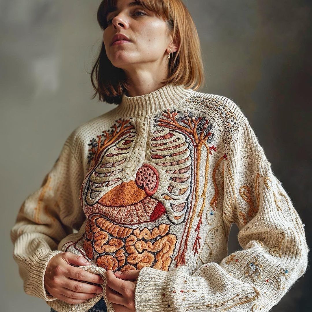 Un artista diseña “sweaters anatómicos” con inteligencia artificial ...