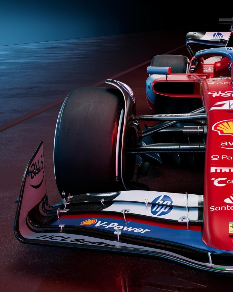 Ferrari cambia el diseño y combina rojo y azul en el Gran Premio de ...