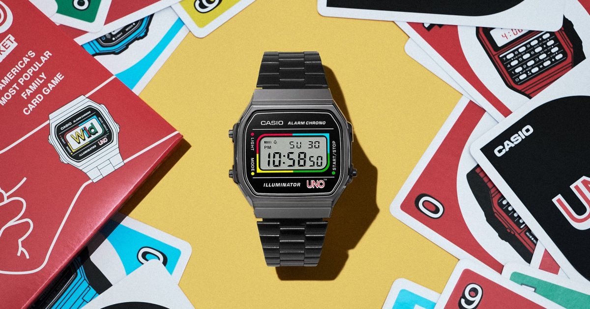 Es la hora de Casio x UNO: la colaboración más vintage y colorida del año – PuroDiseño