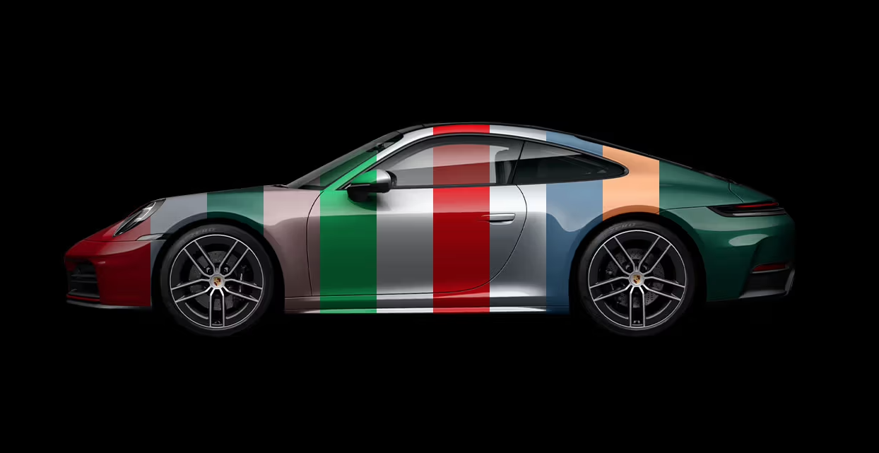 Largó la carrera de los autos de colores y Porsche está en la primera ...