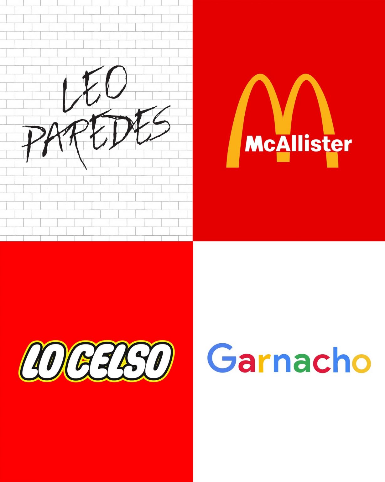 Un diseñador recreó el logo de marcas top con las figuras de la ...