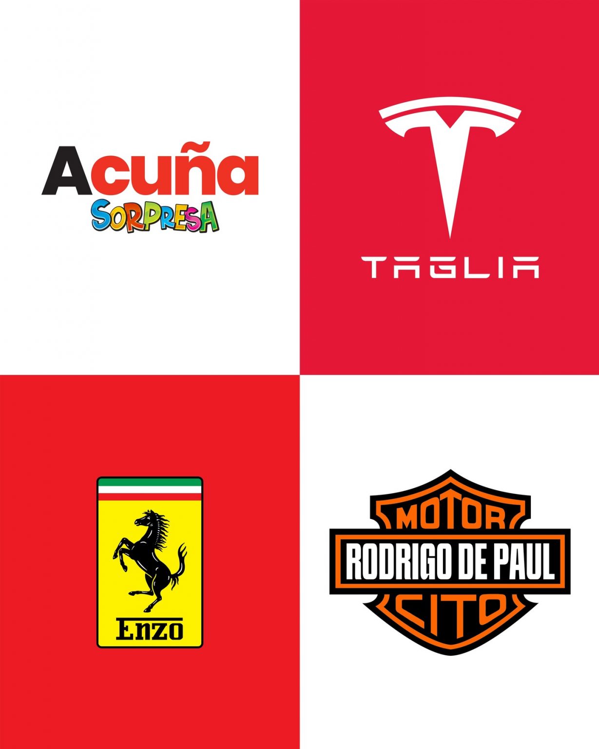 Un diseñador recreó el logo de marcas top con las figuras de la ...
