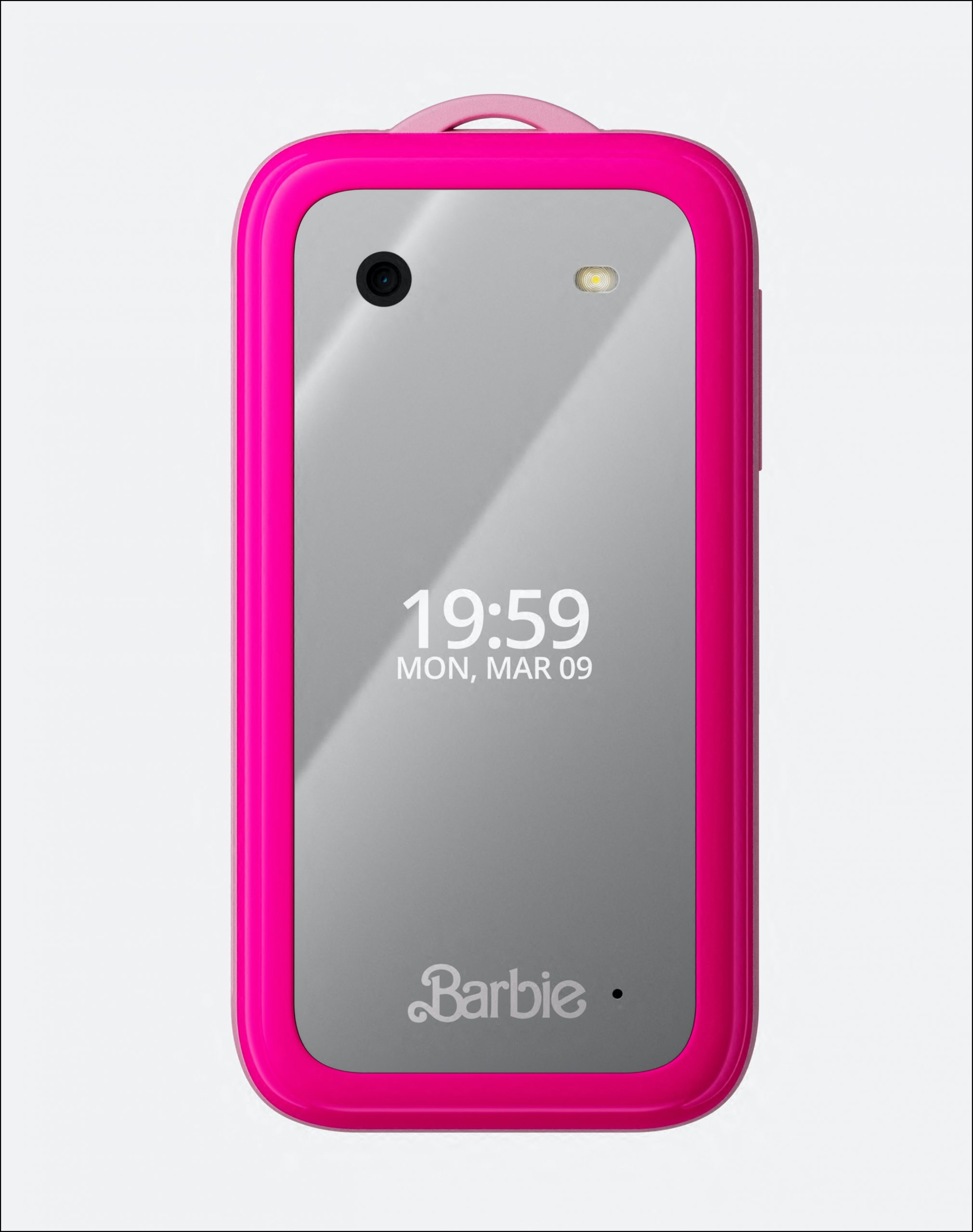Así es el teléfono rosa y plegable de Barbie (orgullosamente "no ...