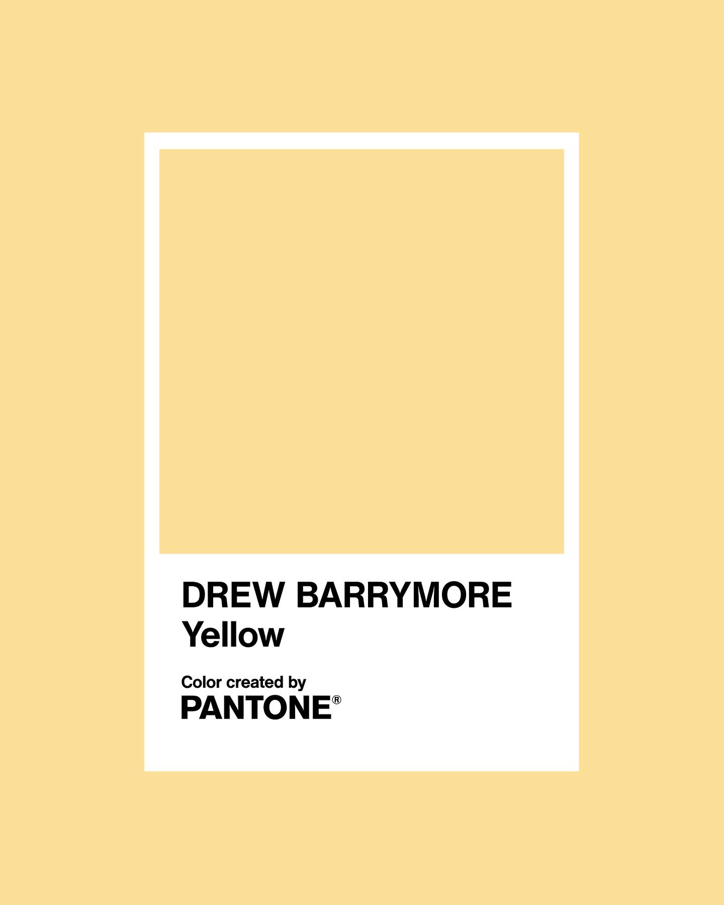 Drew Barrymore Yellow: ¡la actriz tiene su propio color Pantone ...
